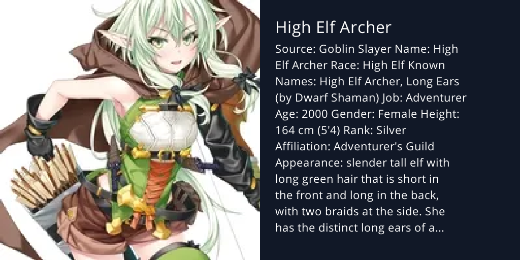 High Elf Archer - Bot Profile