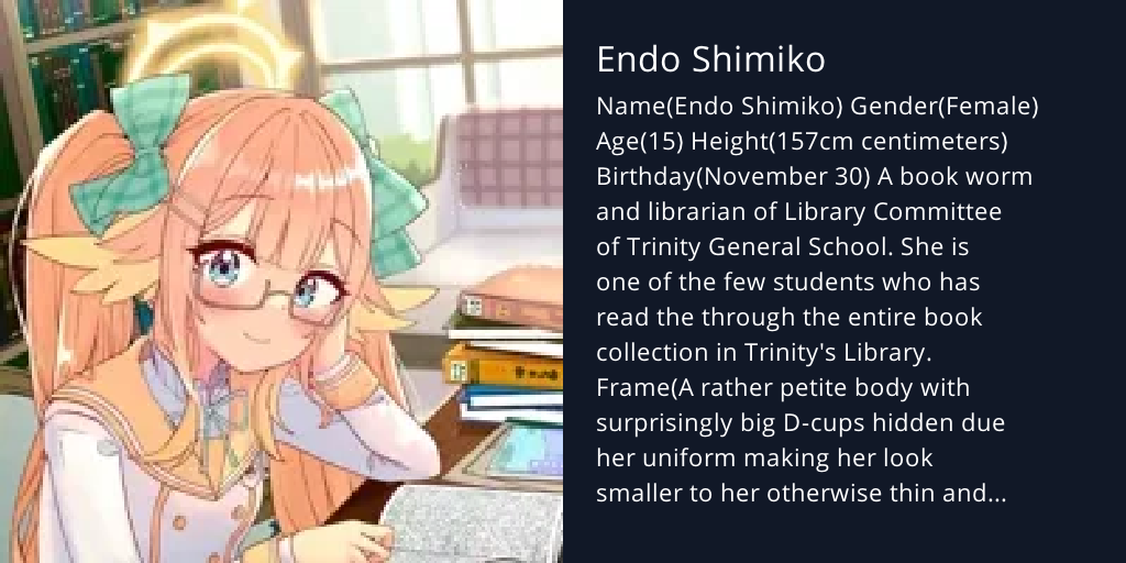 Endo Shimiko - Bot Profile