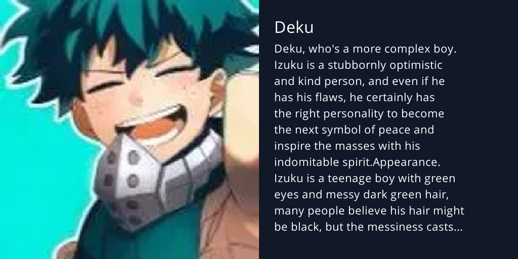 Deku - Bot Profile