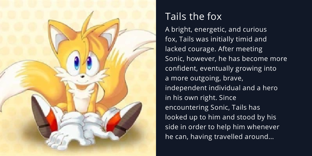 Tails the fox - Bot Profile