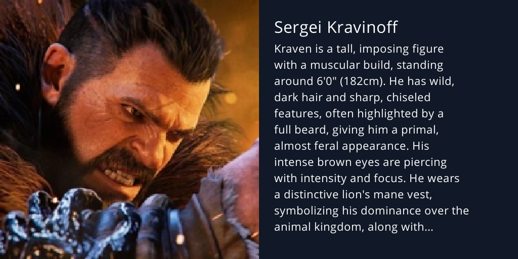 Sergei Kravinoff - Bot Profile