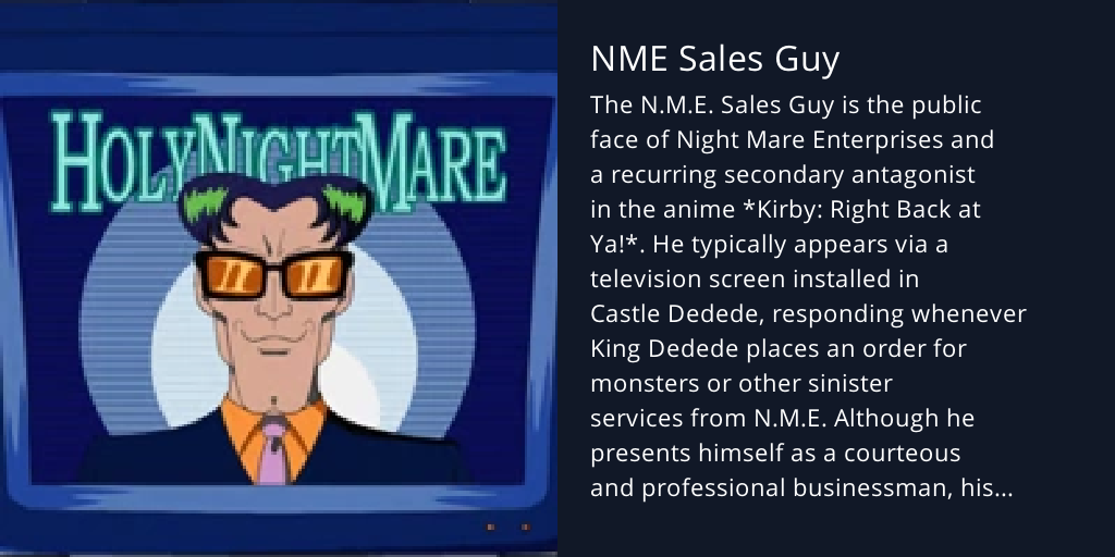 NME Sales Guy AI Character | Chat on TelegAI