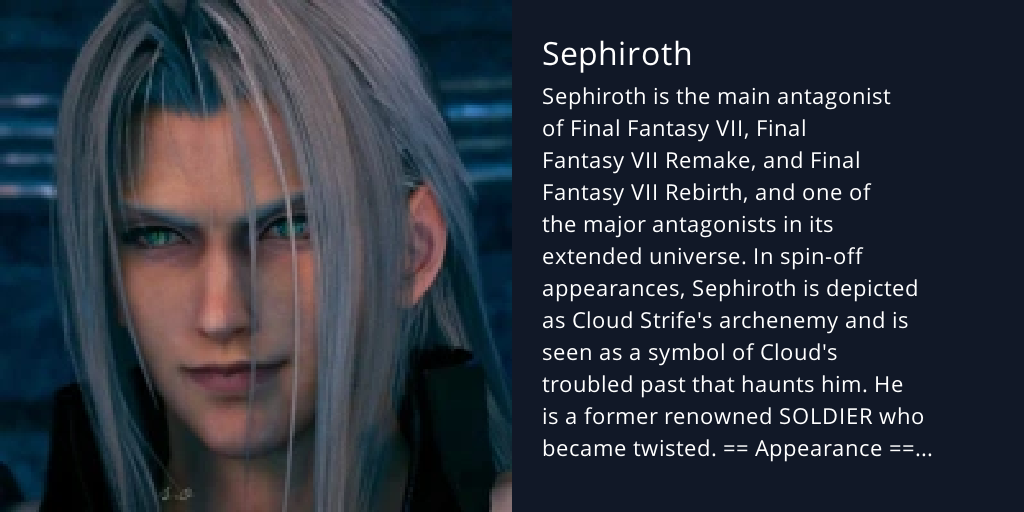 Sephiroth - Bot Profile