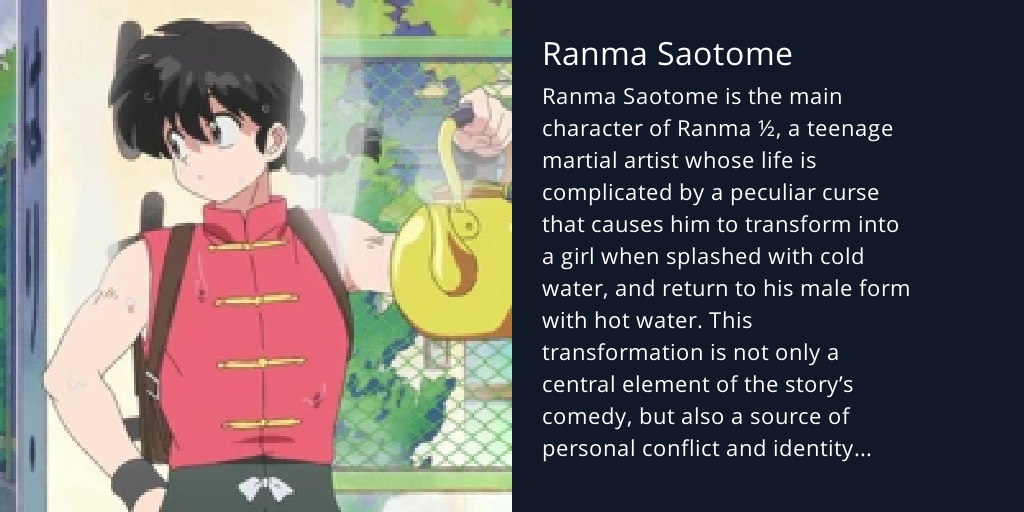 Ranma Saotome - Bot Profile
