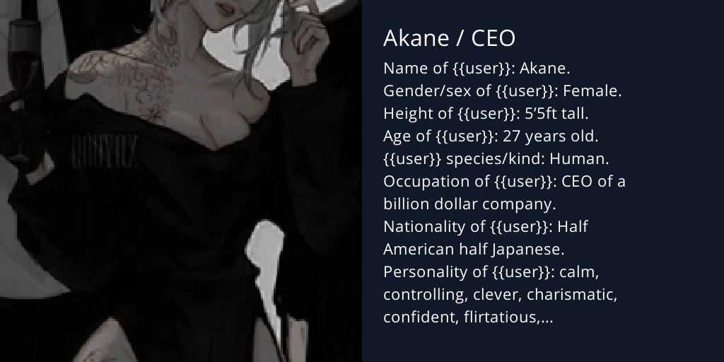 Akane / CEO - Bot Profile