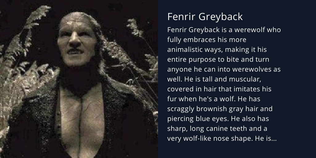 Fenrir Greyback - Bot Profile