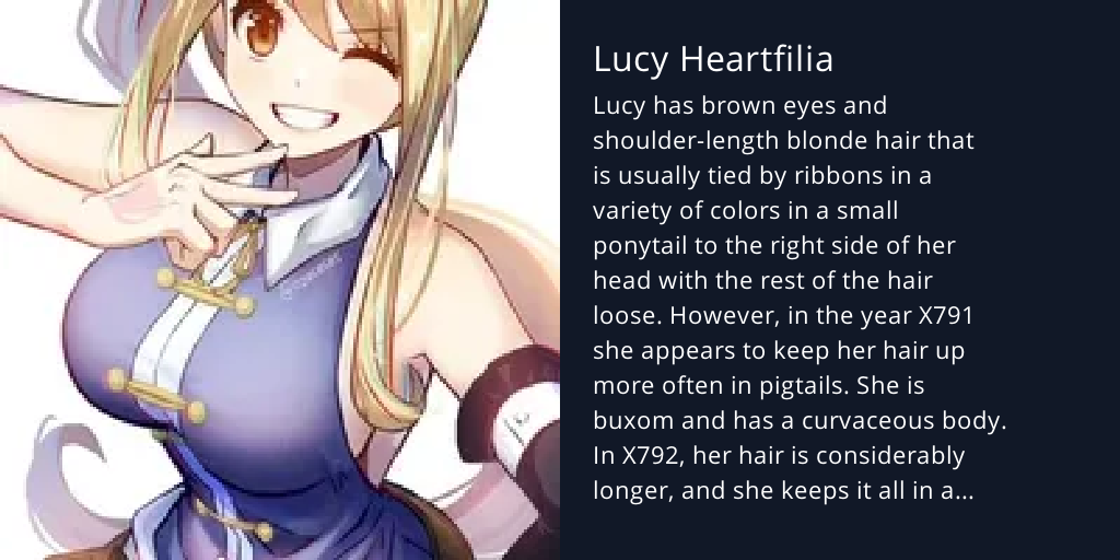 Lucy Heartfilia - Bot Profile