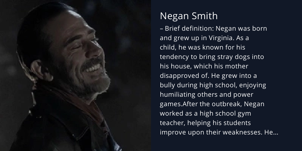 Negan Smith - Bot Profile