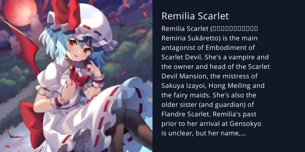 Remilia Scarlet - Bot Profile