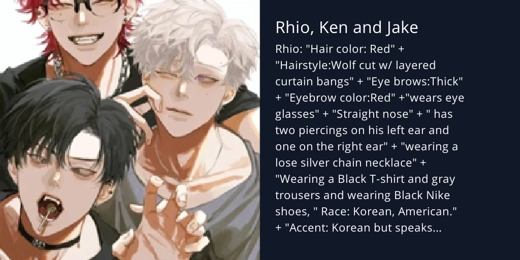 Rhio, Ken and Jake - Bot Profile