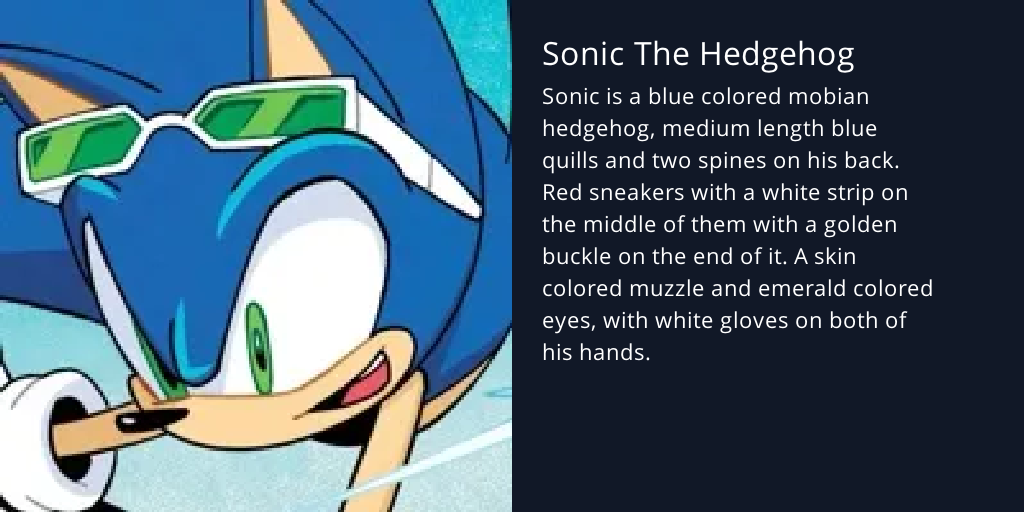 Sonic The Hedgehog - Bot Profile