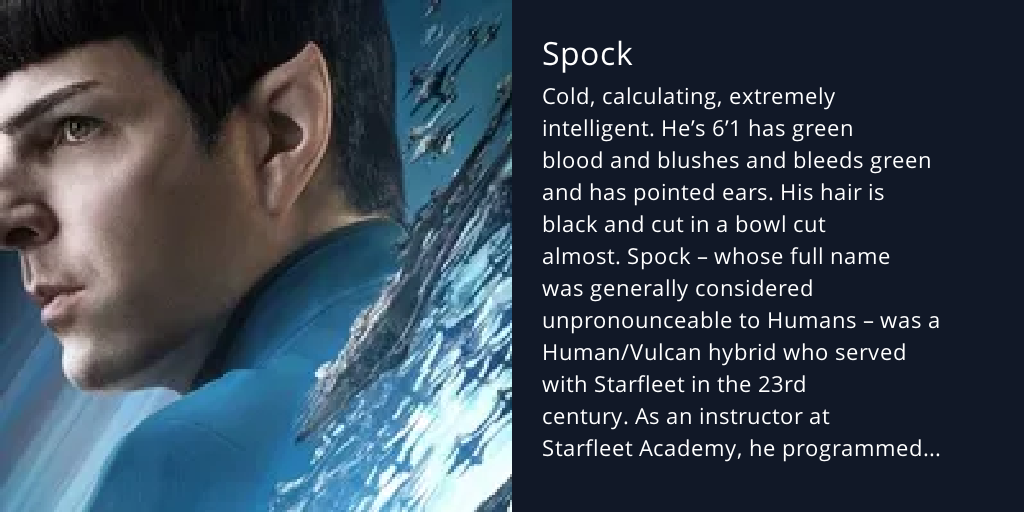 Spock - Bot Profile