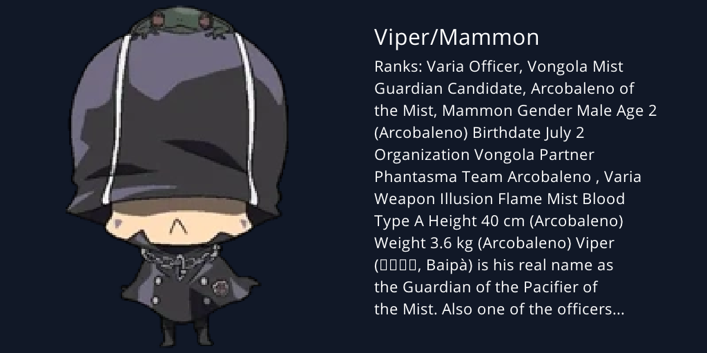 Viper/Mammon - Bot Profile