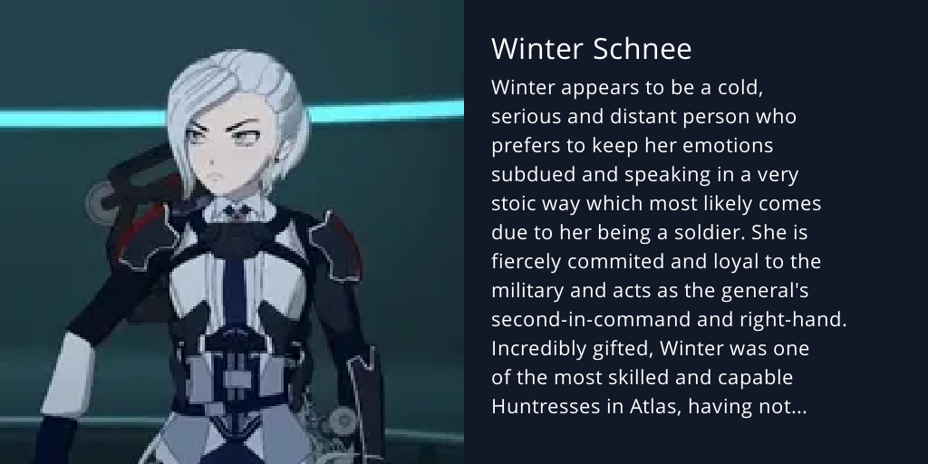 Winter Schnee - Bot Profile