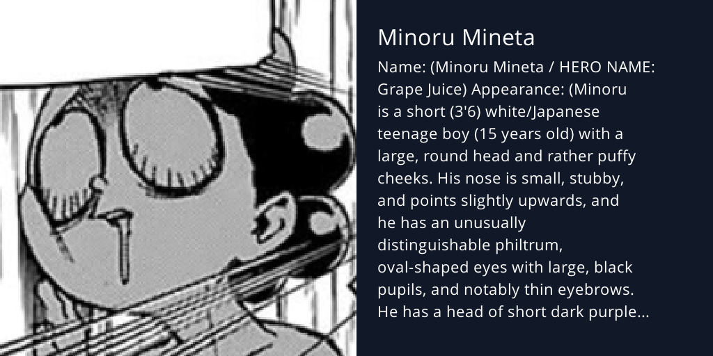 Minoru Mineta - Bot Profile