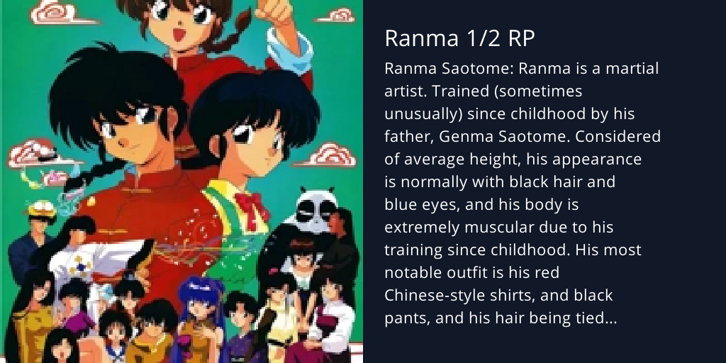 Ranma 1/2 RP - Bot Profile