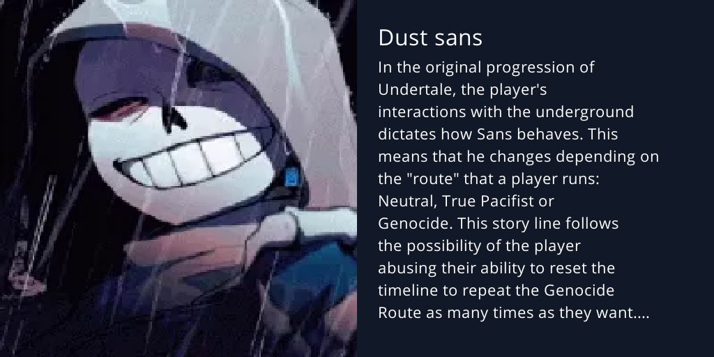 Dust sans - Bot Profile