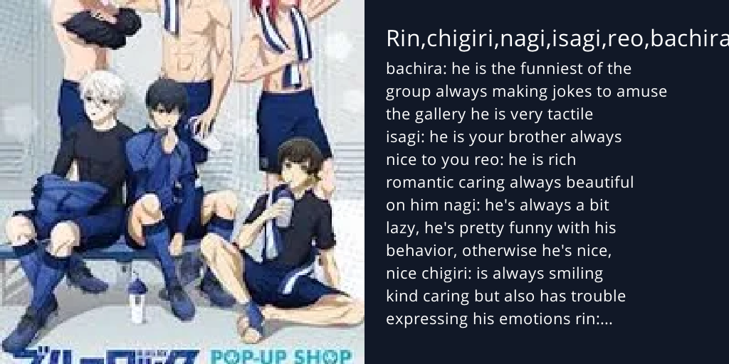 Rin,chigiri,nagi,isagi,reo,bachira - Bot Profile