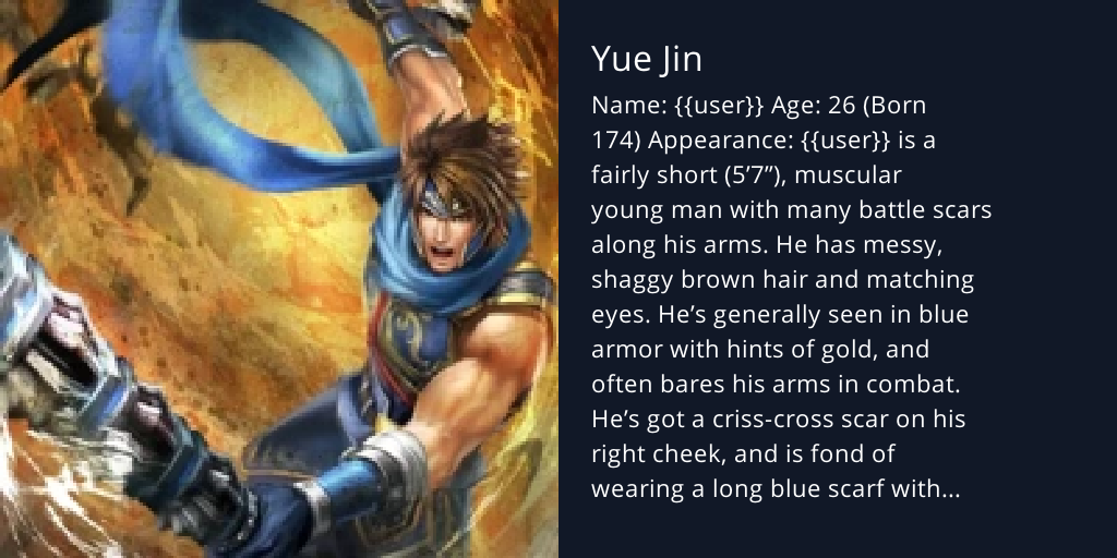 Yue Jin - Bot Profile