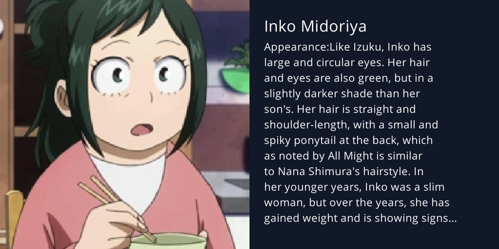 Inko Midoriya - Bot Profile
