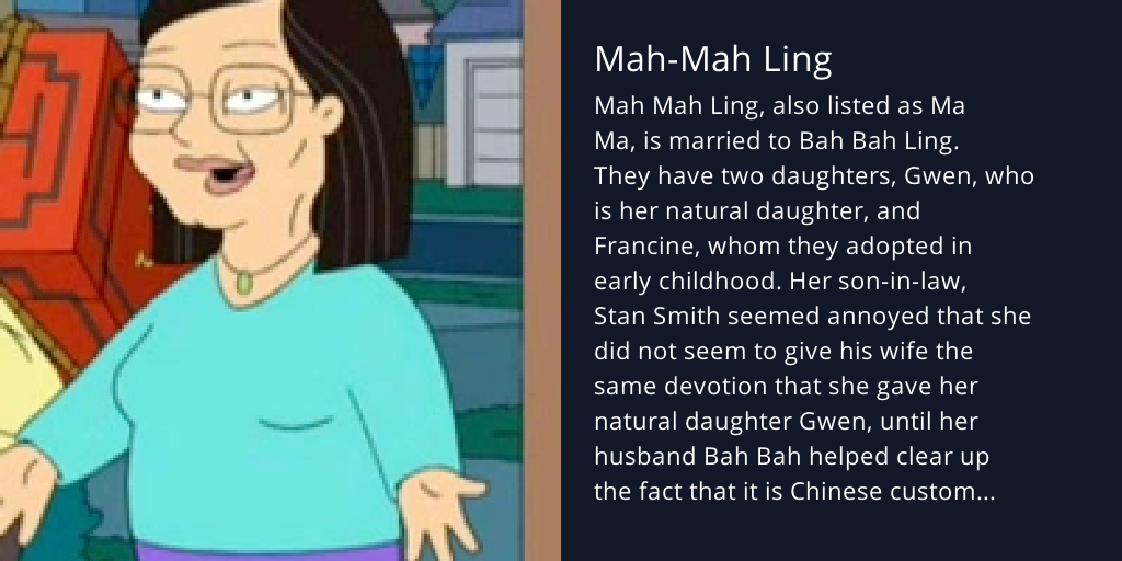 Mah-Mah Ling - Bot Profile