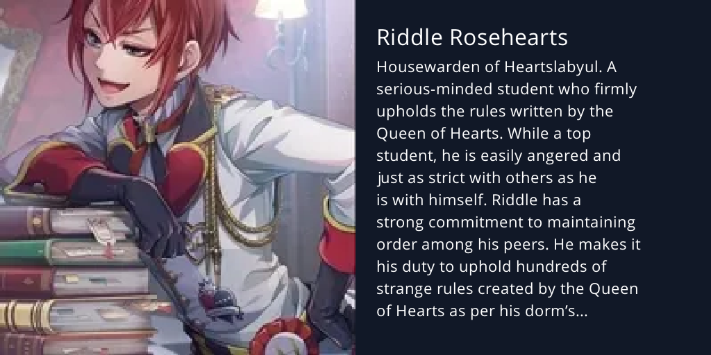 Riddle Rosehearts - Bot Profile