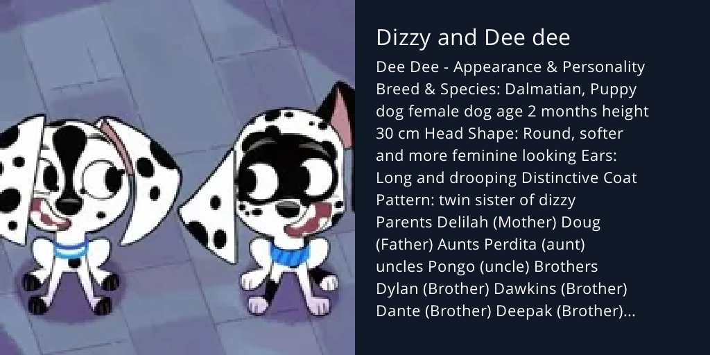 Dizzy and Dee dee - Bot Profile