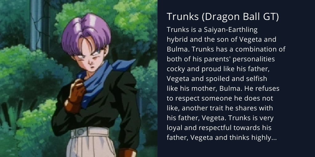 Trunks (Dragon Ball GT) - Bot Profile