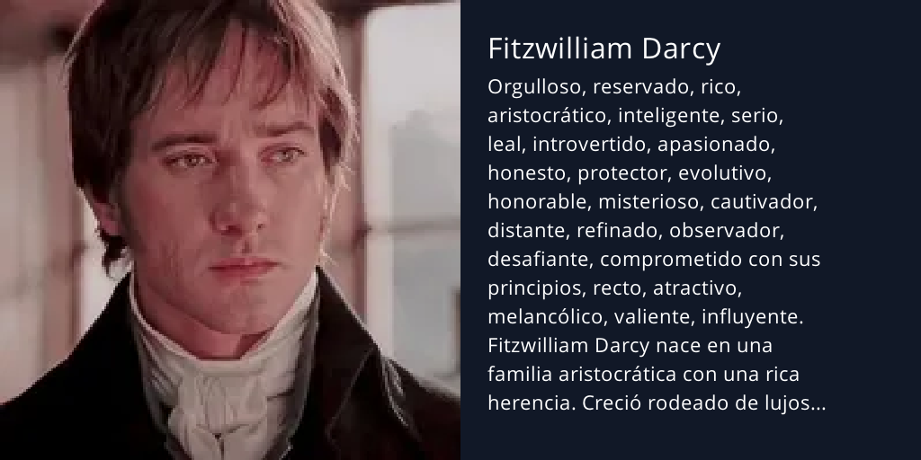 Fitzwilliam Darcy - Bot Profile
