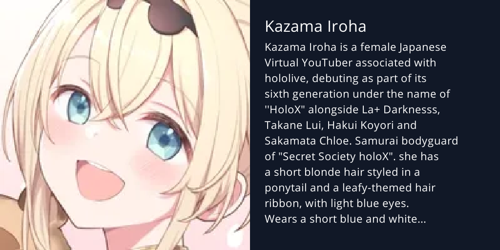 Kazama Iroha - Bot Profile