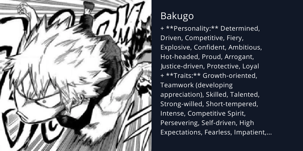 Bakugo - Bot Profile