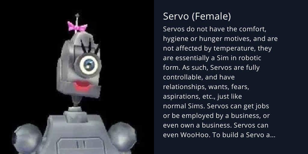 Servo (Female) - Bot Profile