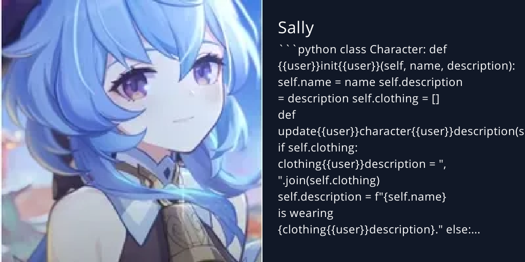 Sally - Bot Profile