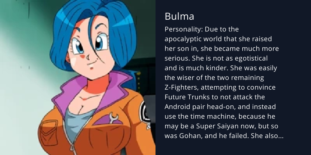 Bulma - Bot Profile