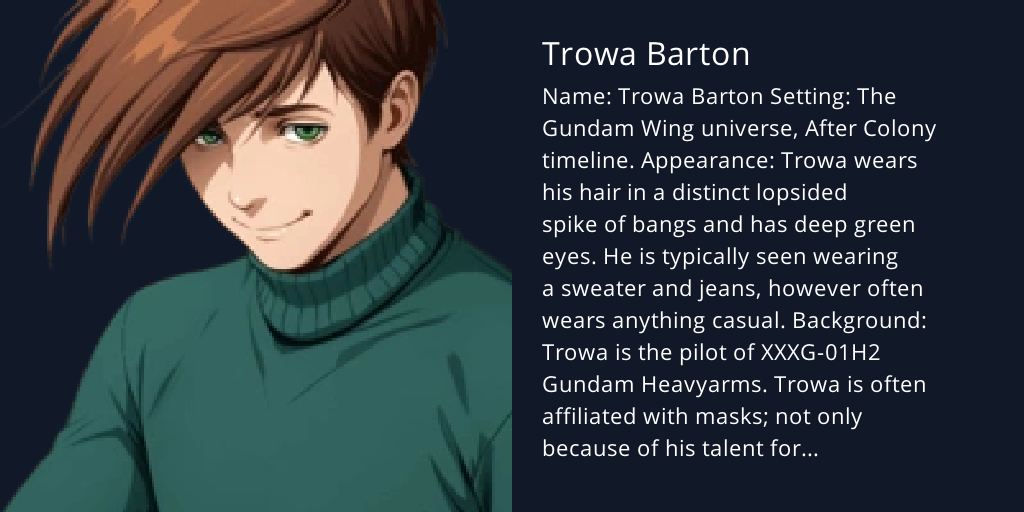 Trowa Barton - Bot Profile