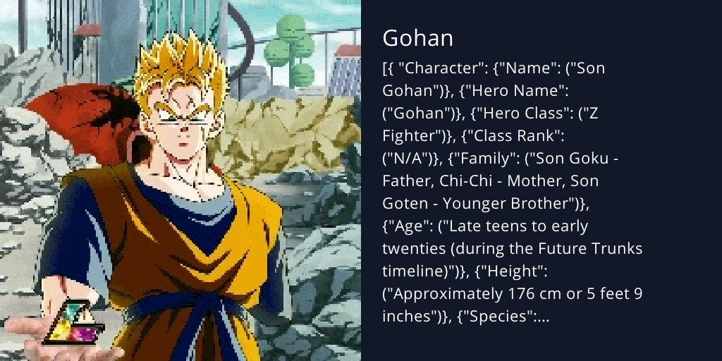 Gohan - Bot Profile