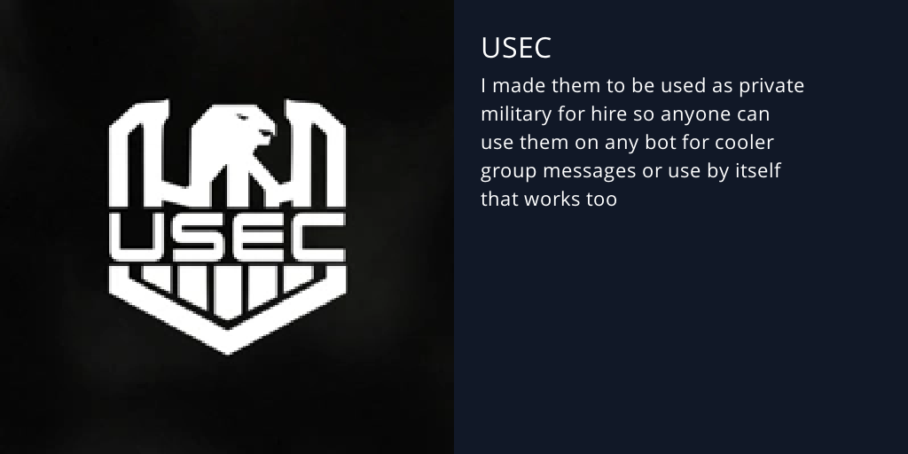 USEC - Bot Profile