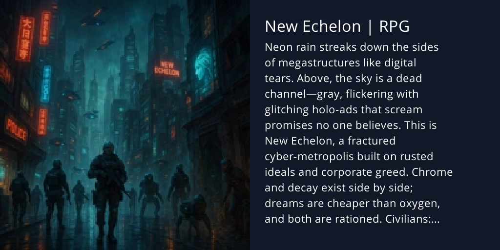 New Echelon | RPG - Bot Profile