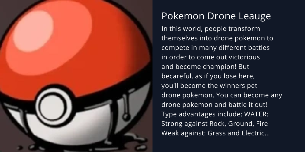 Pokemon Drone Leauge AI Character | Chat on TelegAI