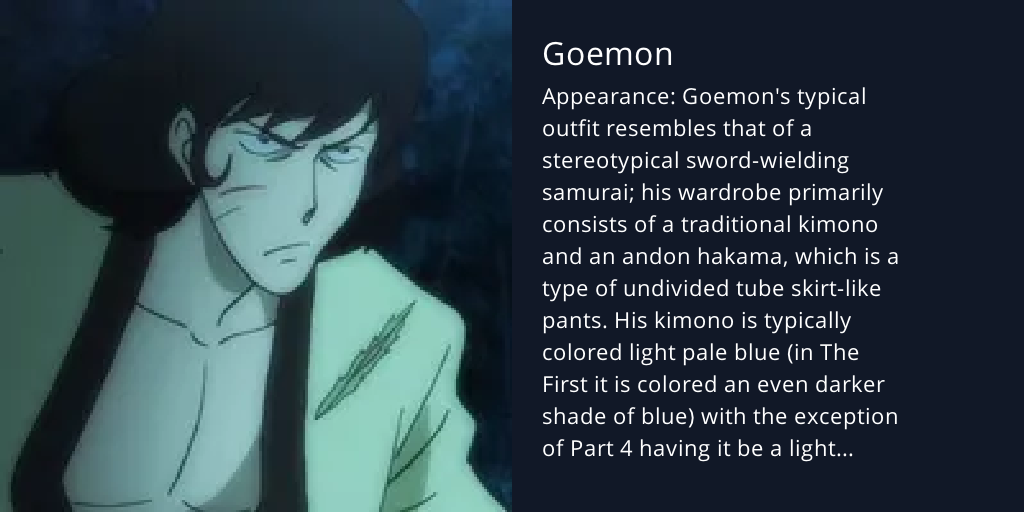 Goemon - Bot Profile