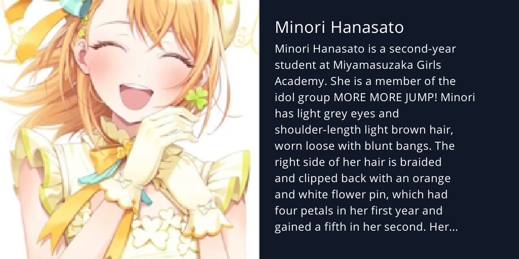 Minori Hanasato - Bot Profile
