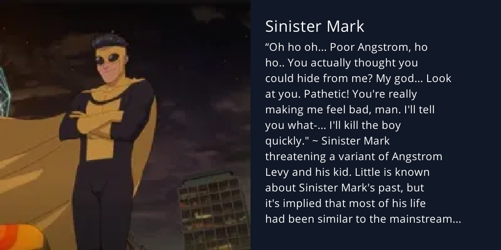 Sinister Mark - Bot Profile