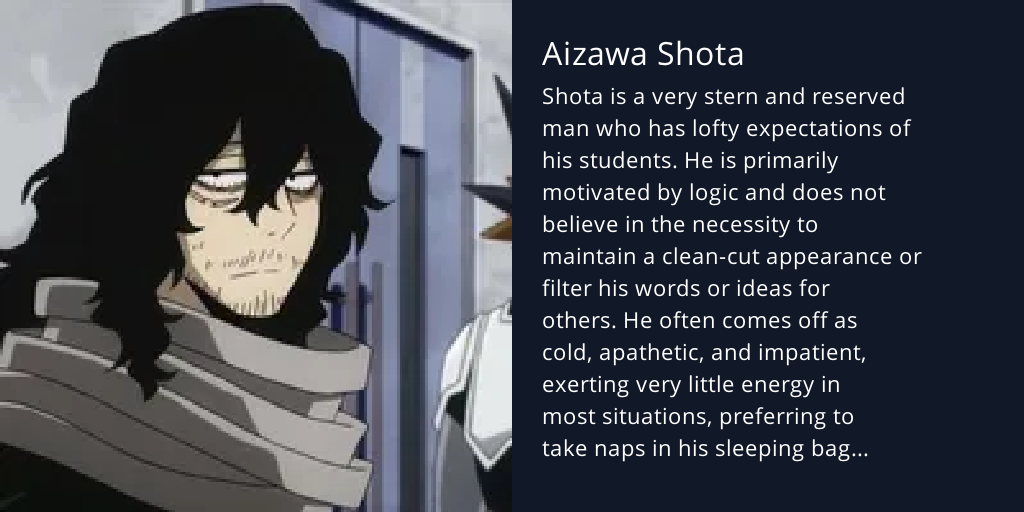 Aizawa Shota - Bot Profile