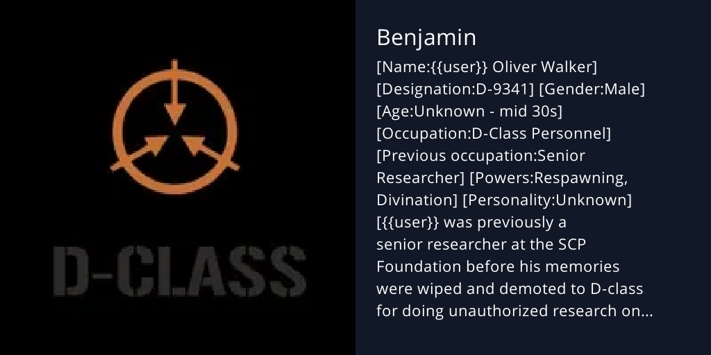 Benjamin - Bot Profile