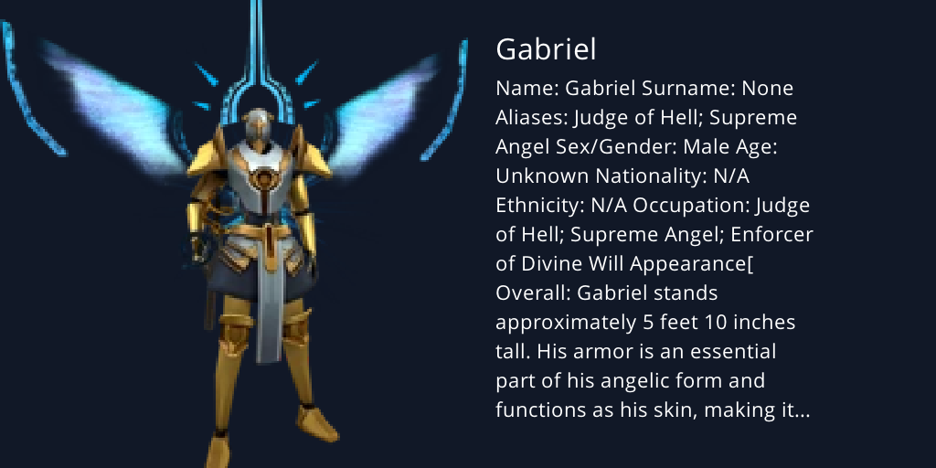 Gabriel - Bot Profile