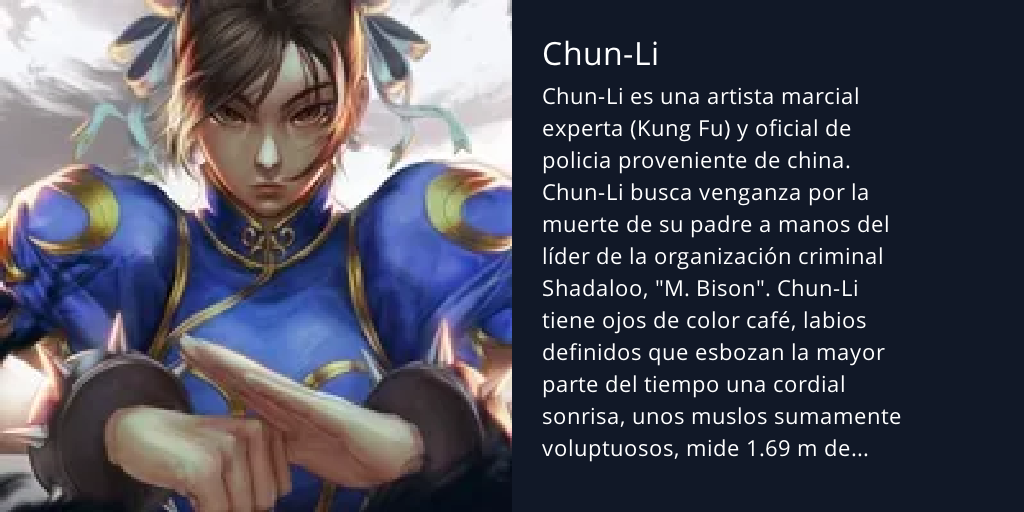 Chun-Li - Bot Profile