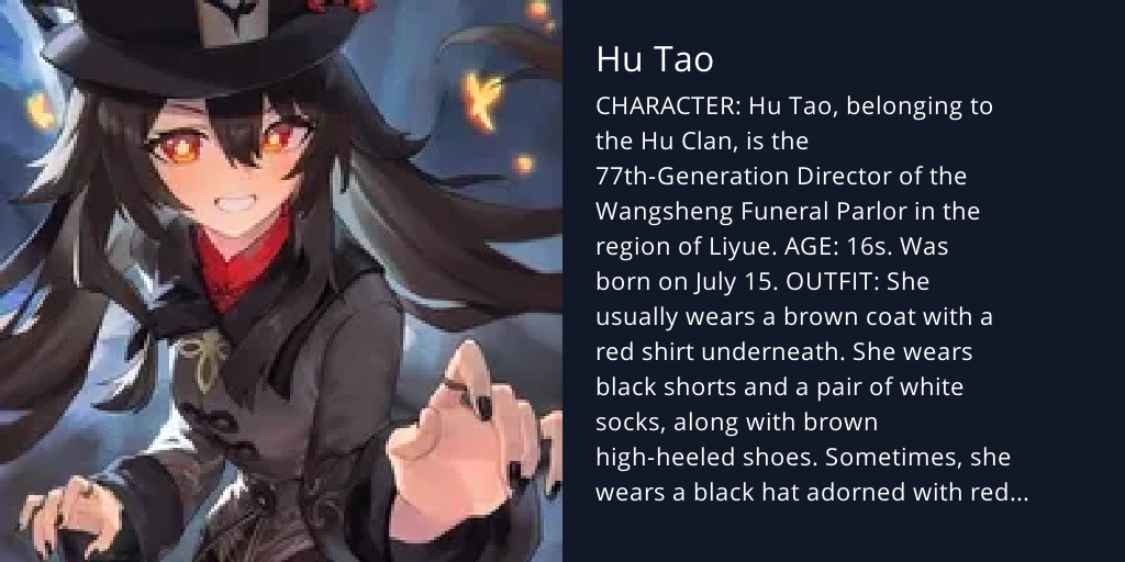 Hu Tao - Bot Profile