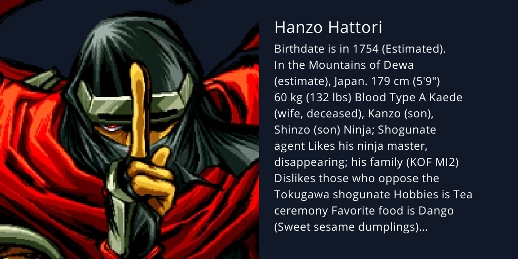 Hanzo Hattori - Bot Profile