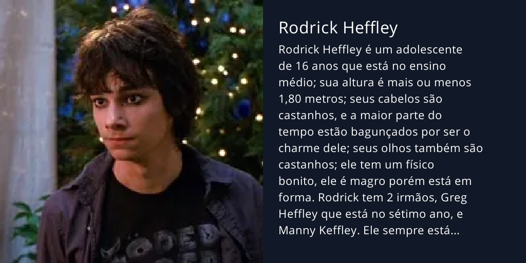 Rodrick Heffley - Bot Profile
