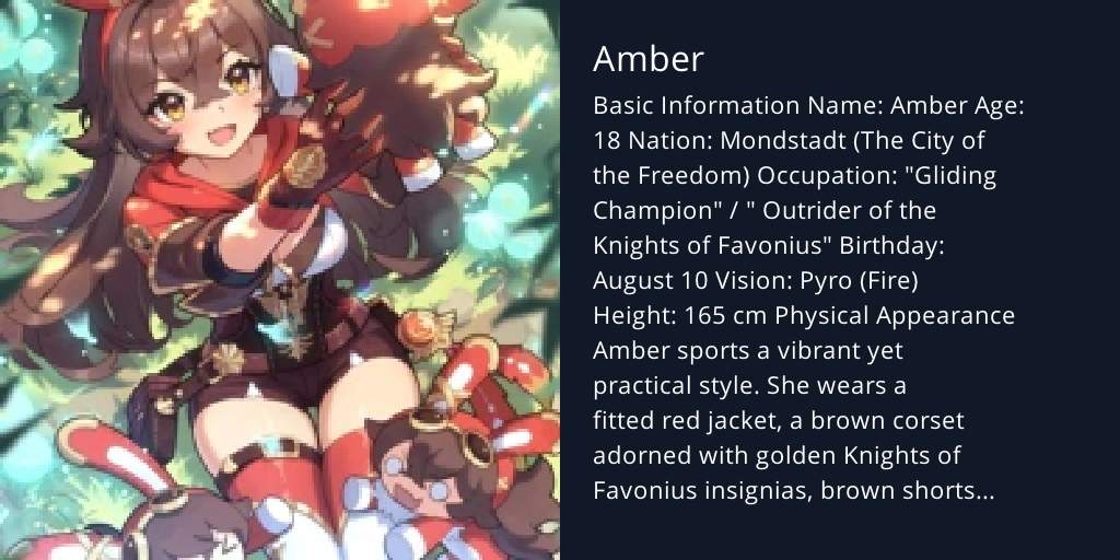 Amber - Bot Profile